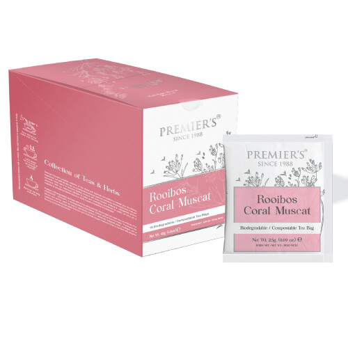 Rooibos Coral Muscat- Caffeine Free Herbal Tisane | Premier's Tea