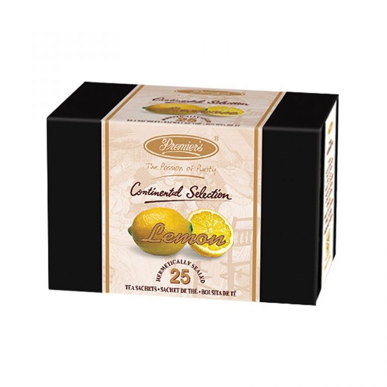 Lemon teabags, 50g, Paper Tea Box, Flavored Indian Black Tea